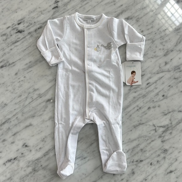 Magnolia Baby | One Pieces | New Magnolia Baby Grey Stork Infant Footie ...